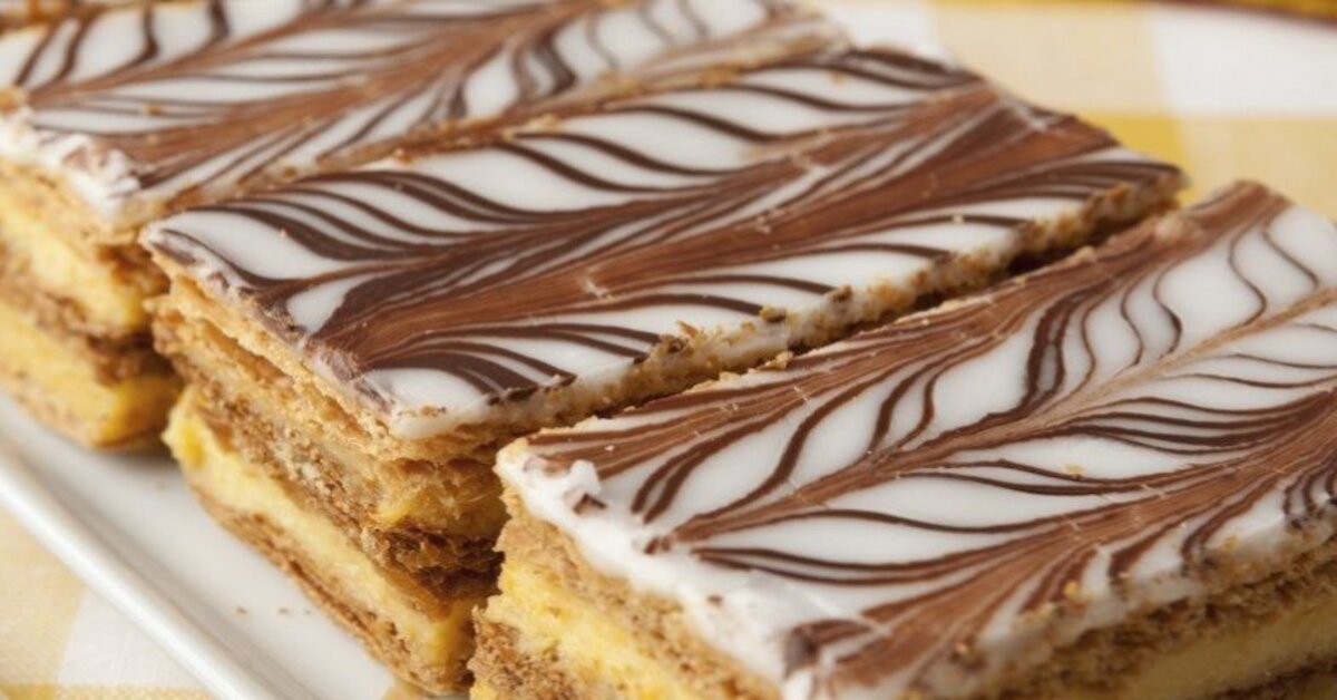 Bolo mil folhas caseiro, fácil e prático de fazer - Sabores á Mesa