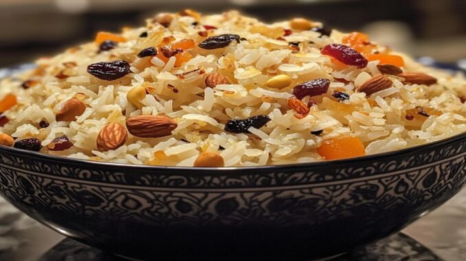 Arroz Persa Aromático com Frutos Secos e Frutas Desidratadas - Sabores ...
